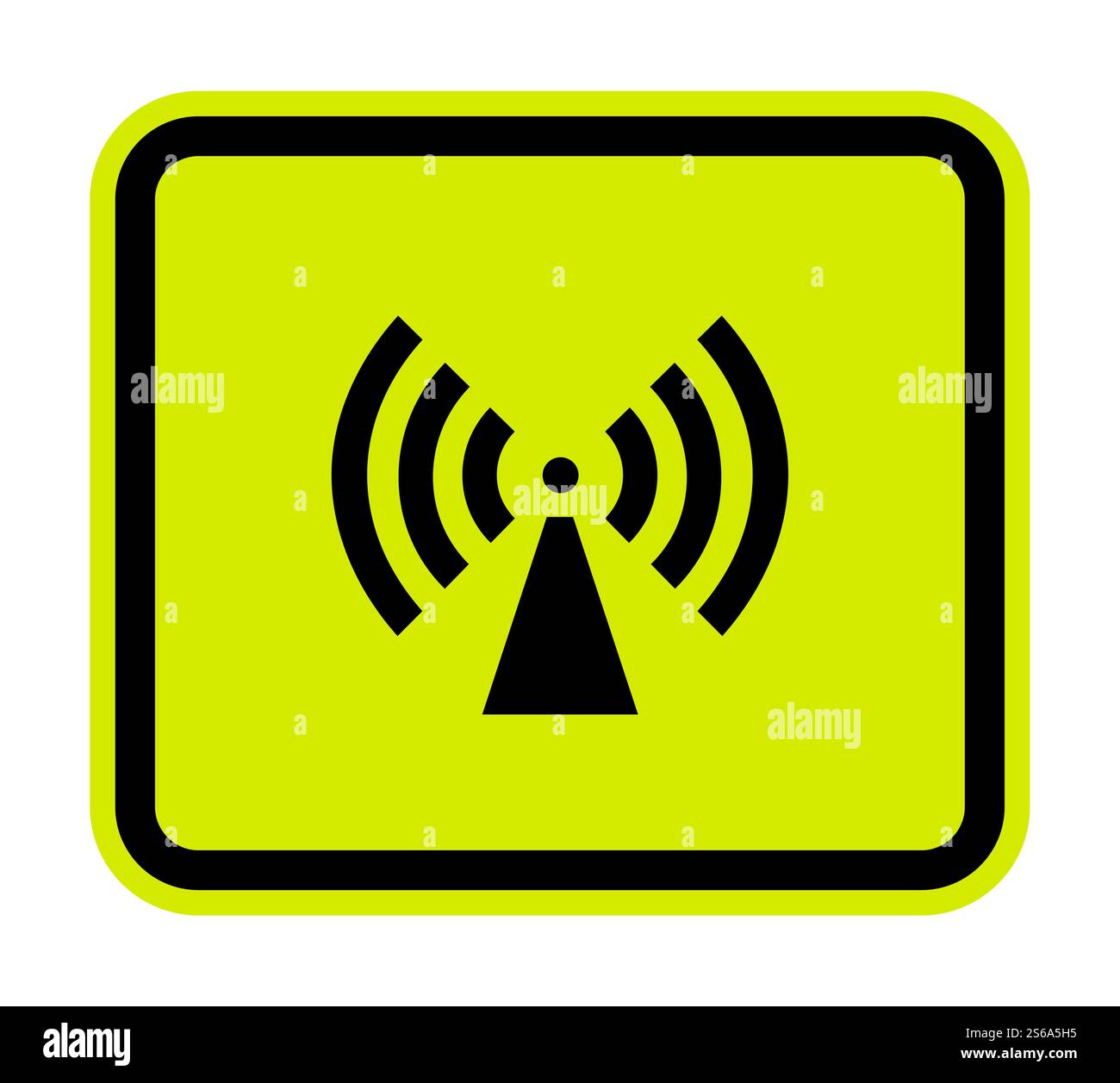 Beware Non-Ionizing Radiation Symbol sign Isolate On White Background ...