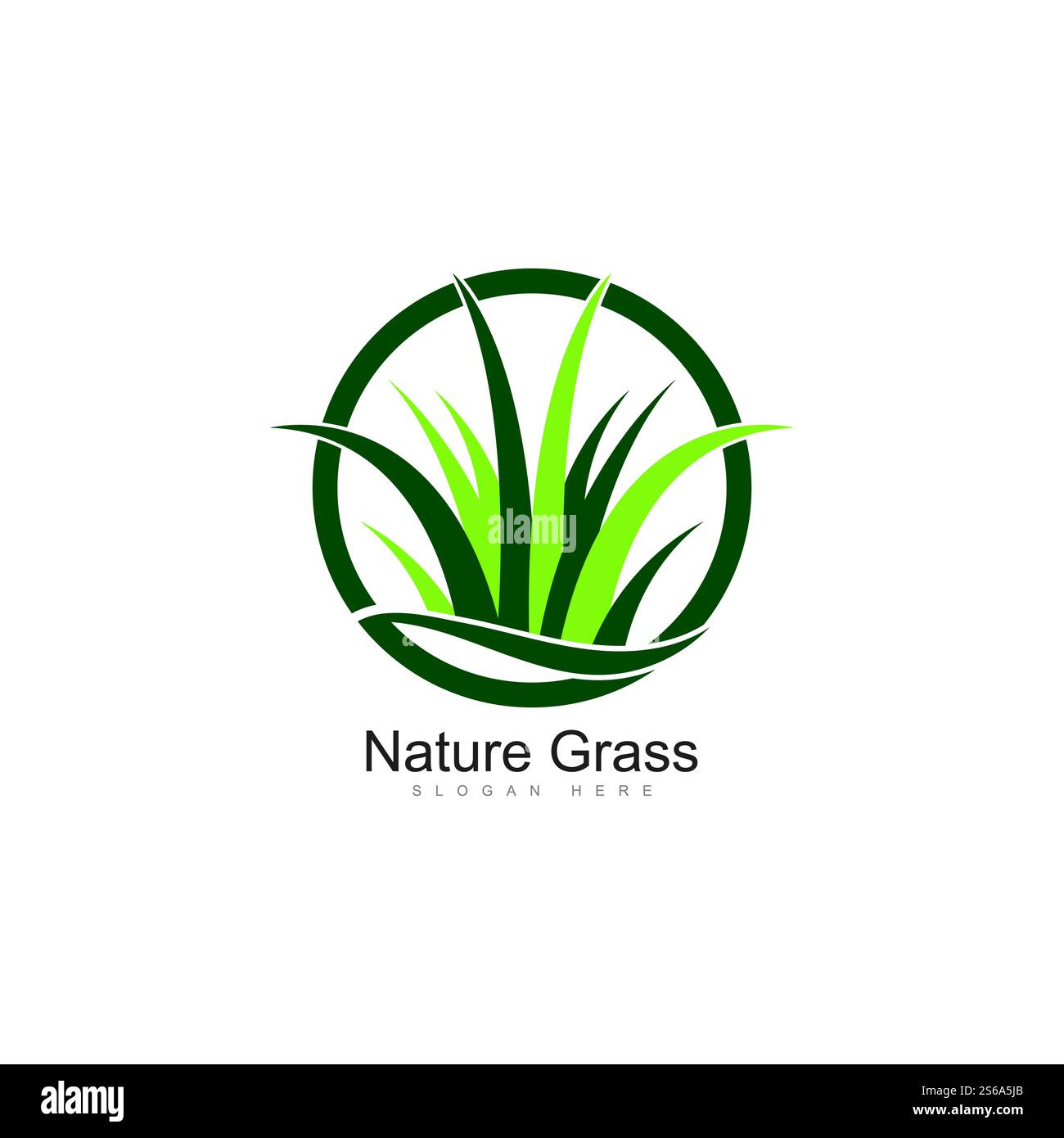 Nature Grass logo design vector Creative Grass logo design Template ...