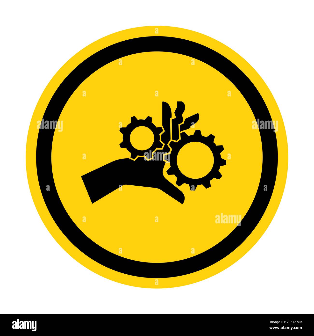Hand Entanglement Rotating Gears Symbol Sign Isolate On White ...