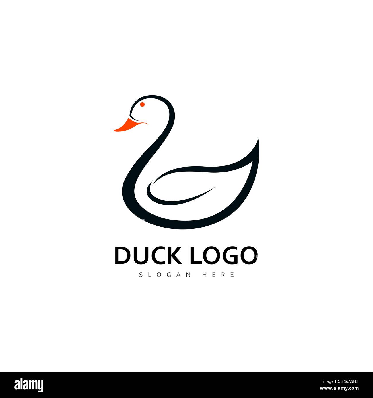 duck logo vector icon template Stock Vector Image & Art - Alamy