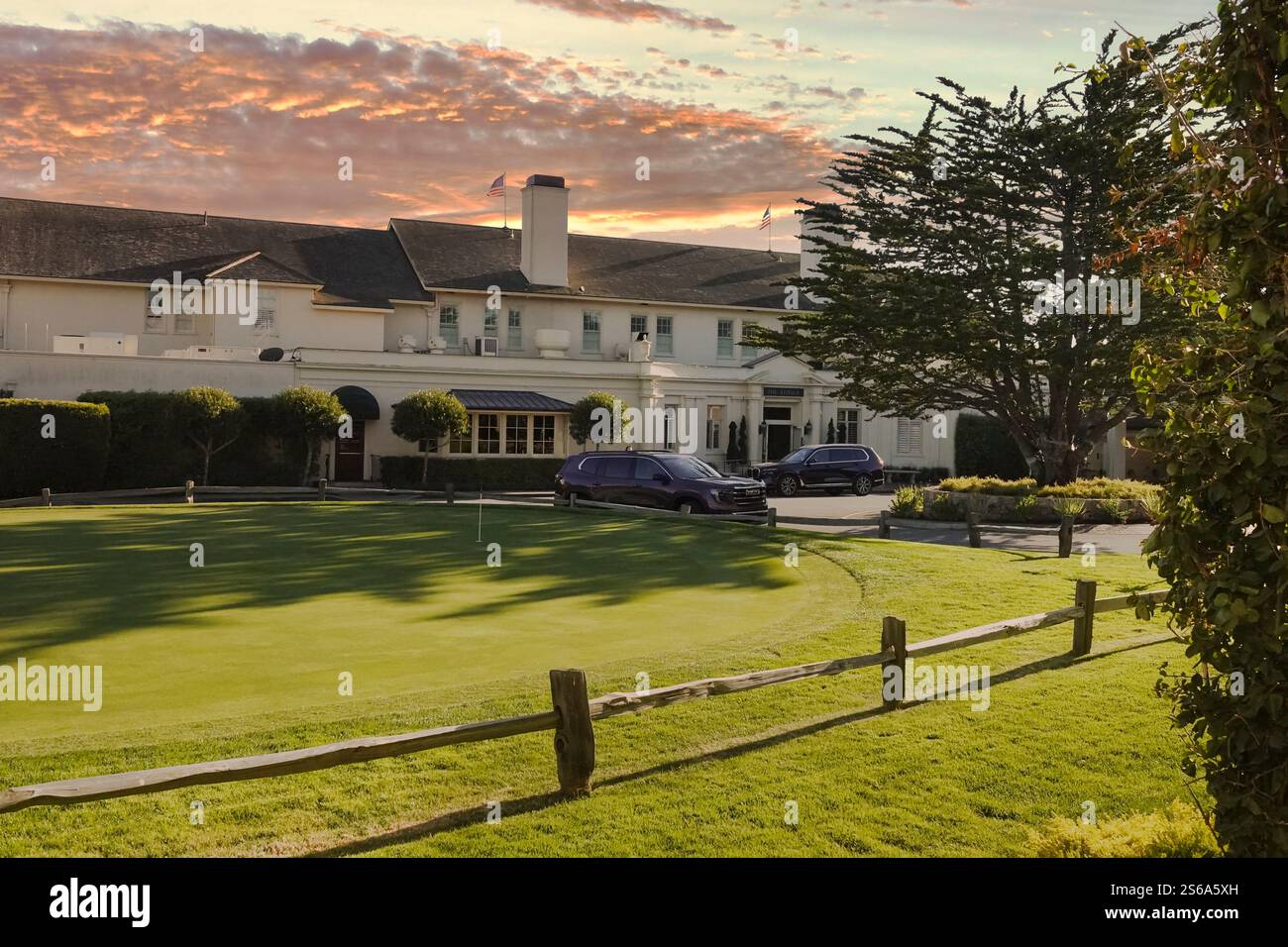 Pebble Beach, California, USA - January 15th, 2025 Front entrance to ...