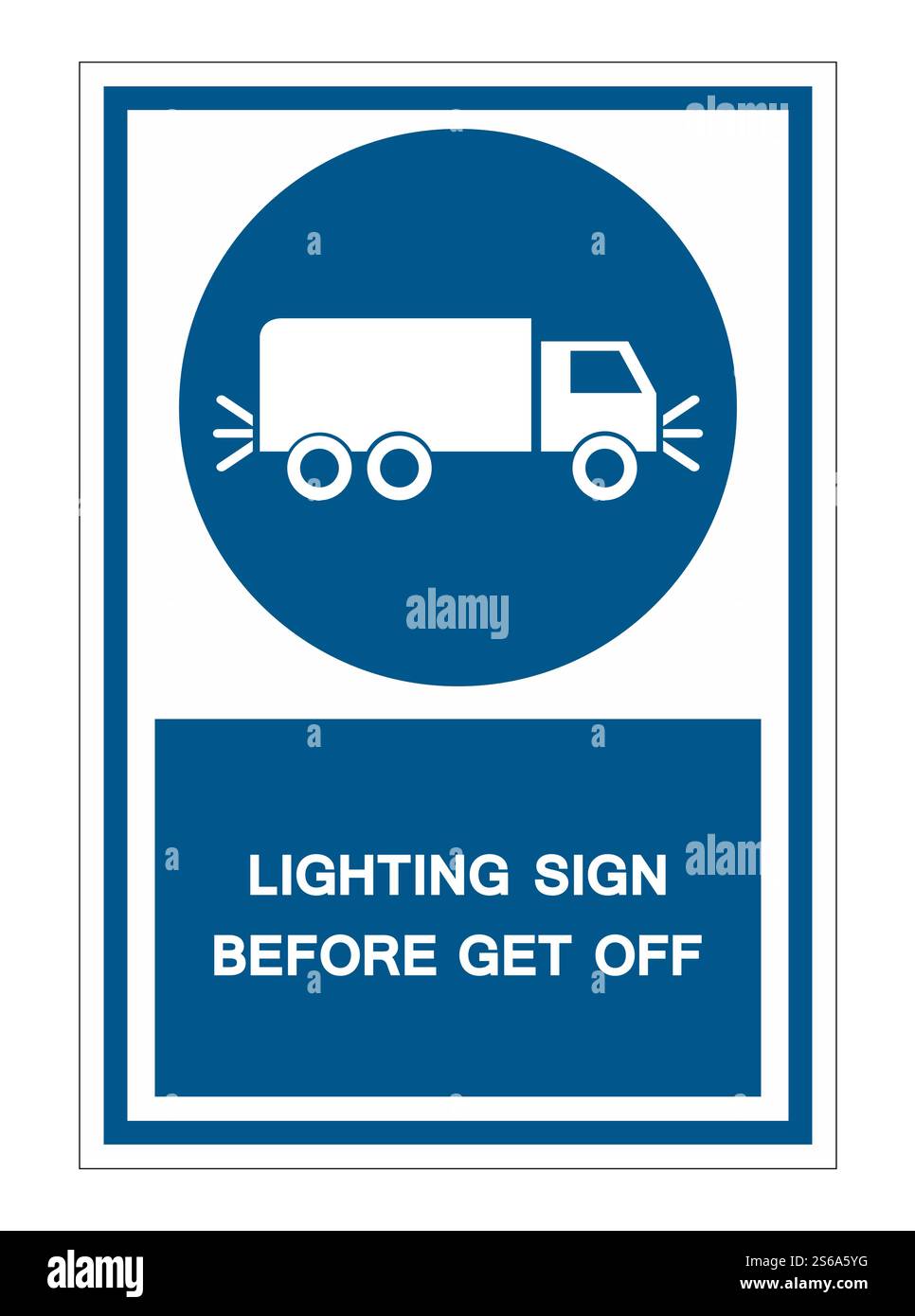 Lighting Sign Before Get Off Symbol Sign Isolate on White Background ...