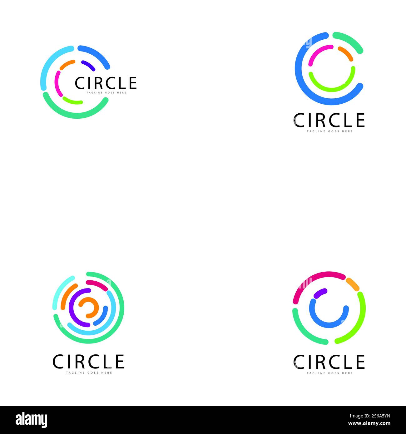 vortex circle logo and symbols template icons Stock Vector Image & Art - Alamy