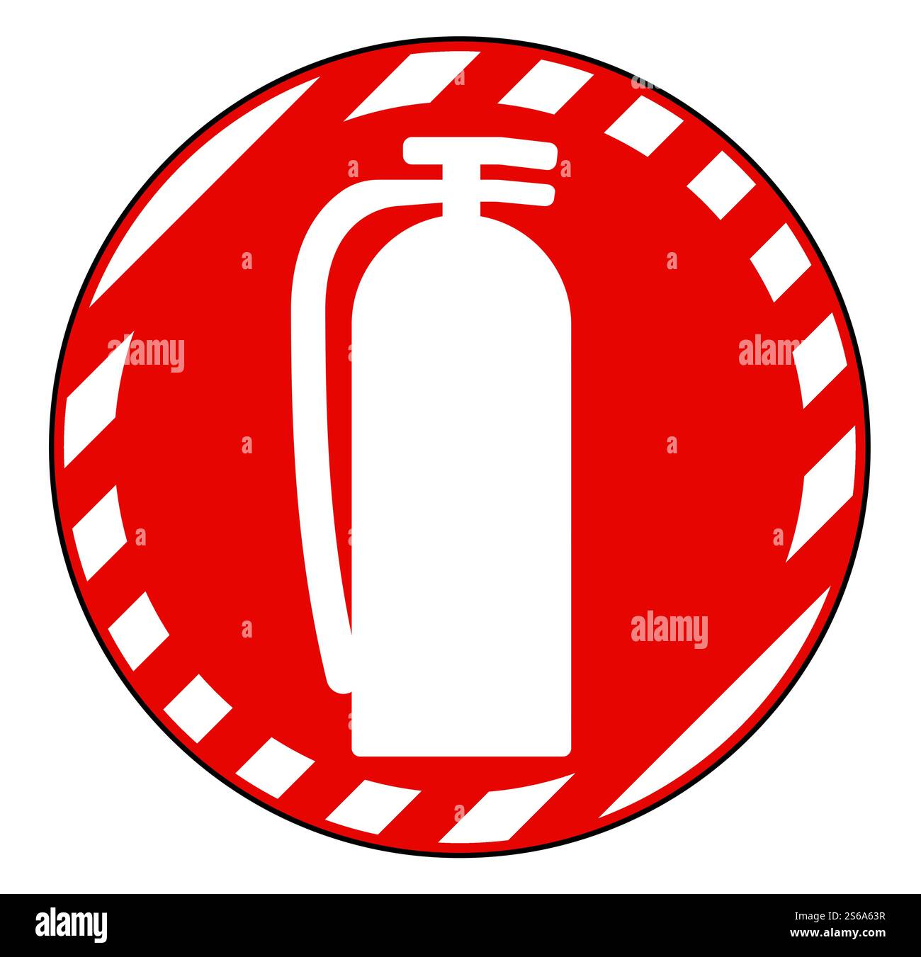 Fire Extinguisher Symbol Floor Sign on white background,Vector ...