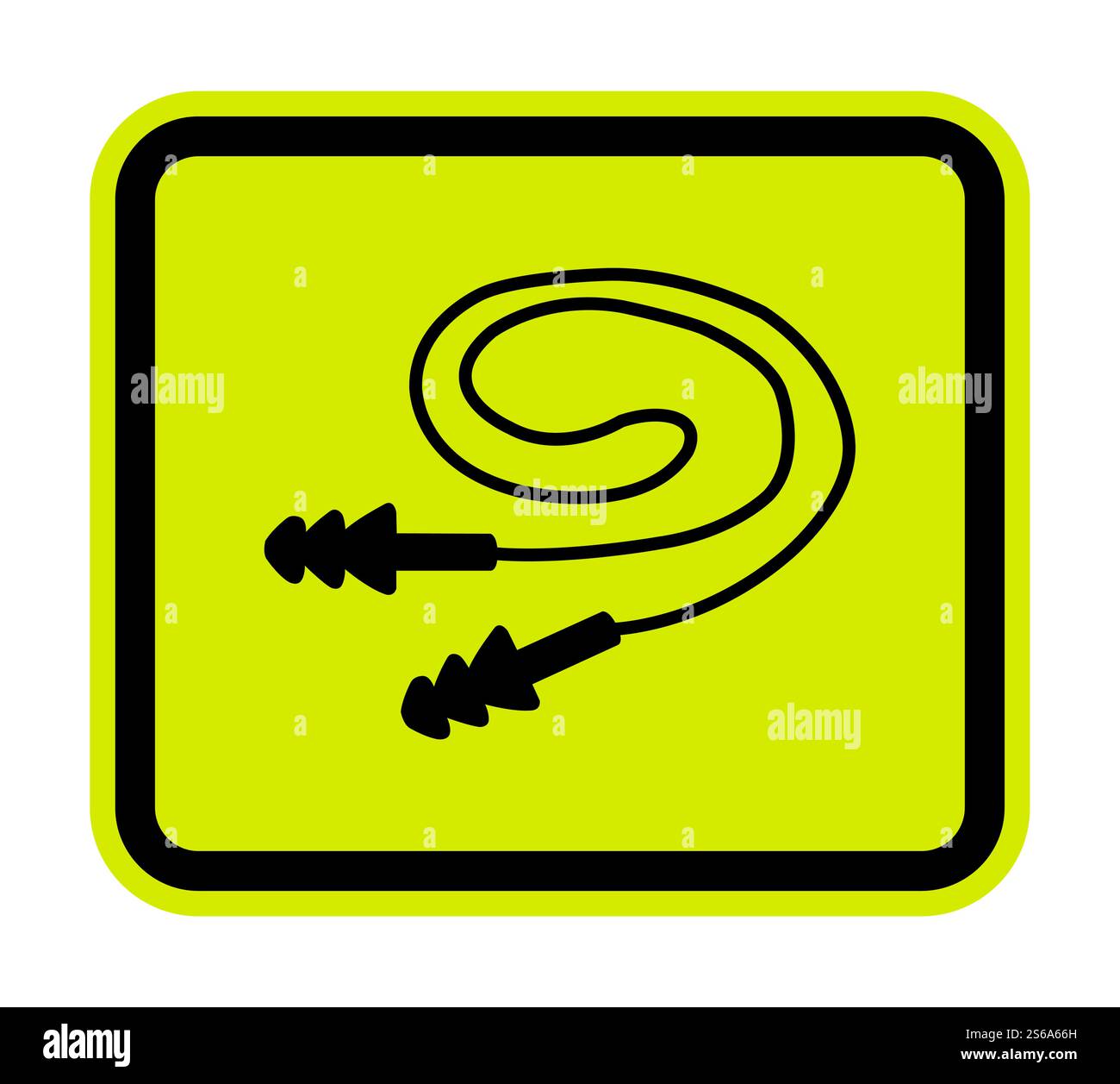 Wear Earplugs Symbol Sign Isolate on White Background,Vector ...