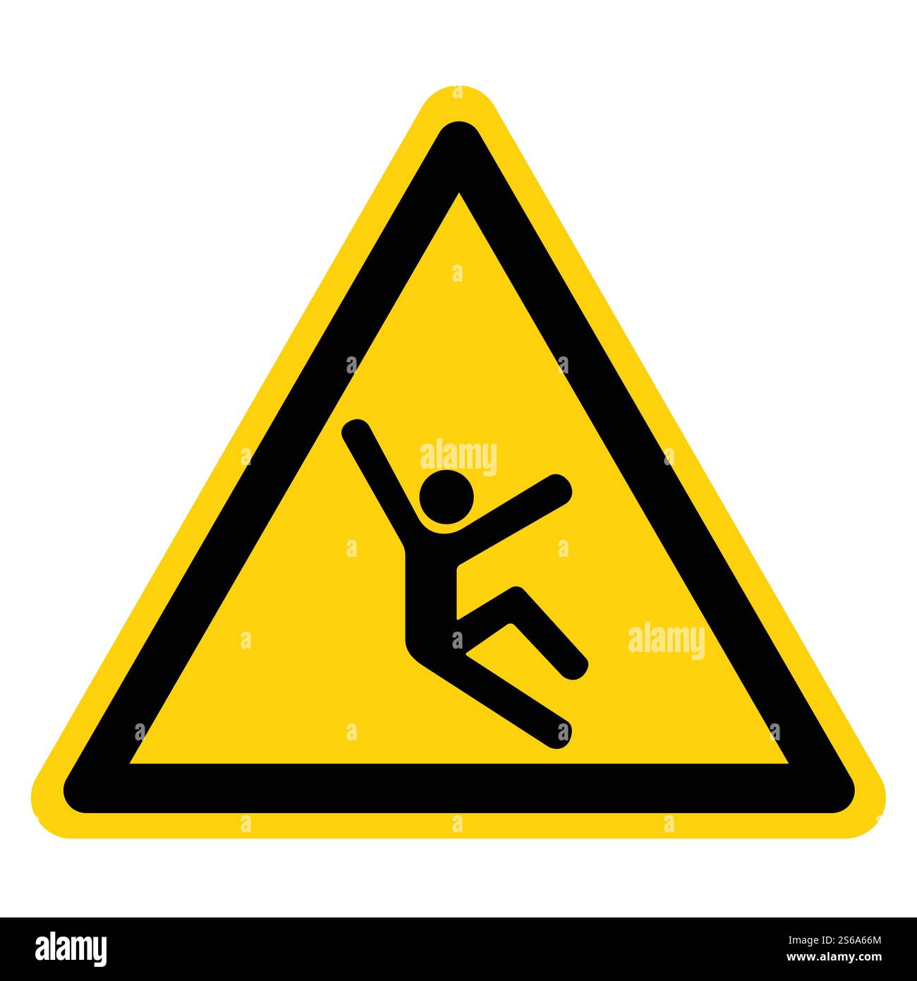 Climb Hazard Symbol Sign Isolate On White Background,Vector ...