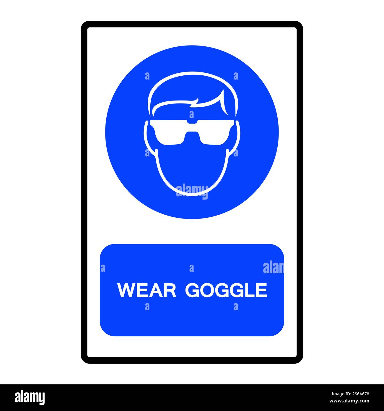 Wear Goggle Symbol Sign Isolate on White Background,Vector Illustration ...
