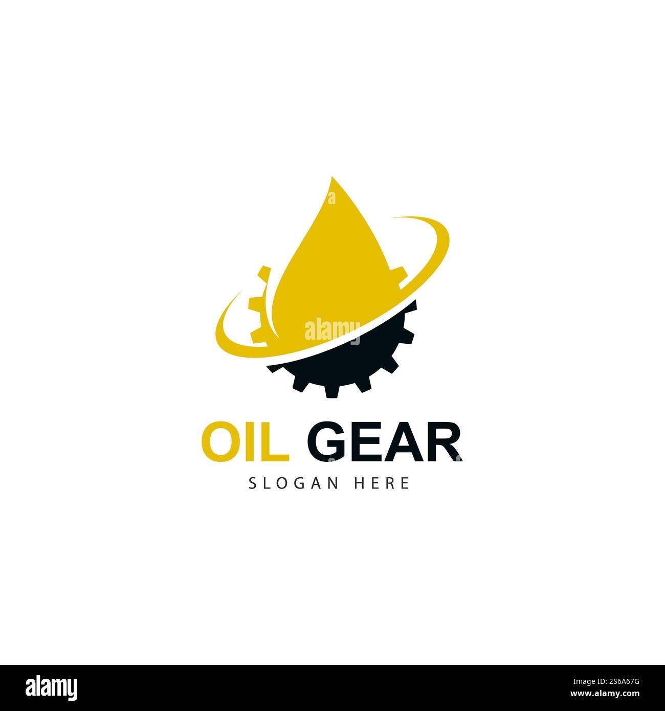 motor oil logo. drop lubricant and gear. vector illustration Stock ...