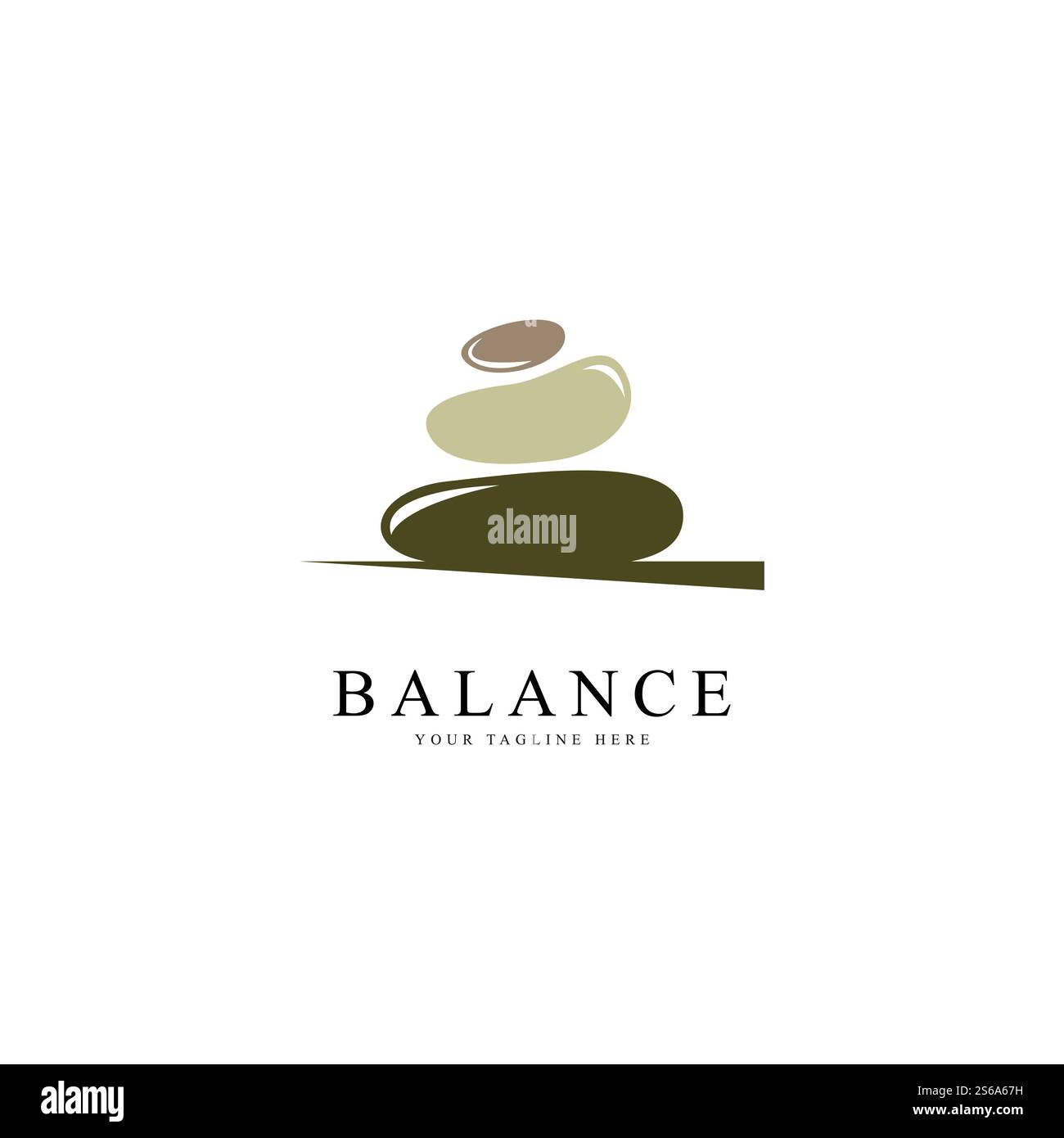 Zen pyramid stones meditation rock Stock Vector Images - Alamy