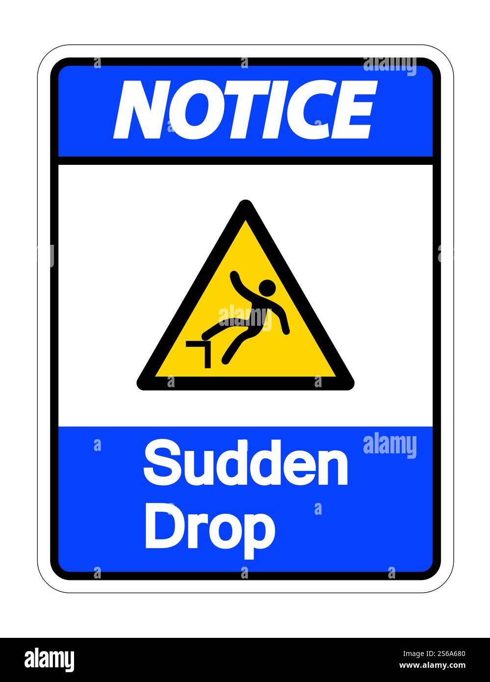 Notice Sudden Drop Symbol Sign On White Background,Vector Illustration ...