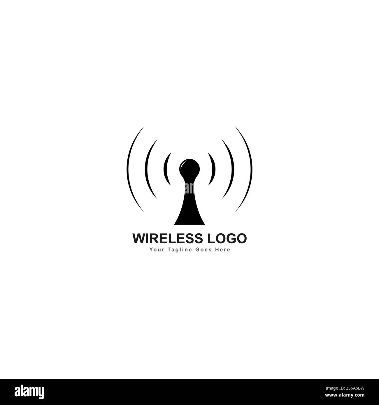 wireless signal logo design template wifi Stock Vector Image & Art - Alamy