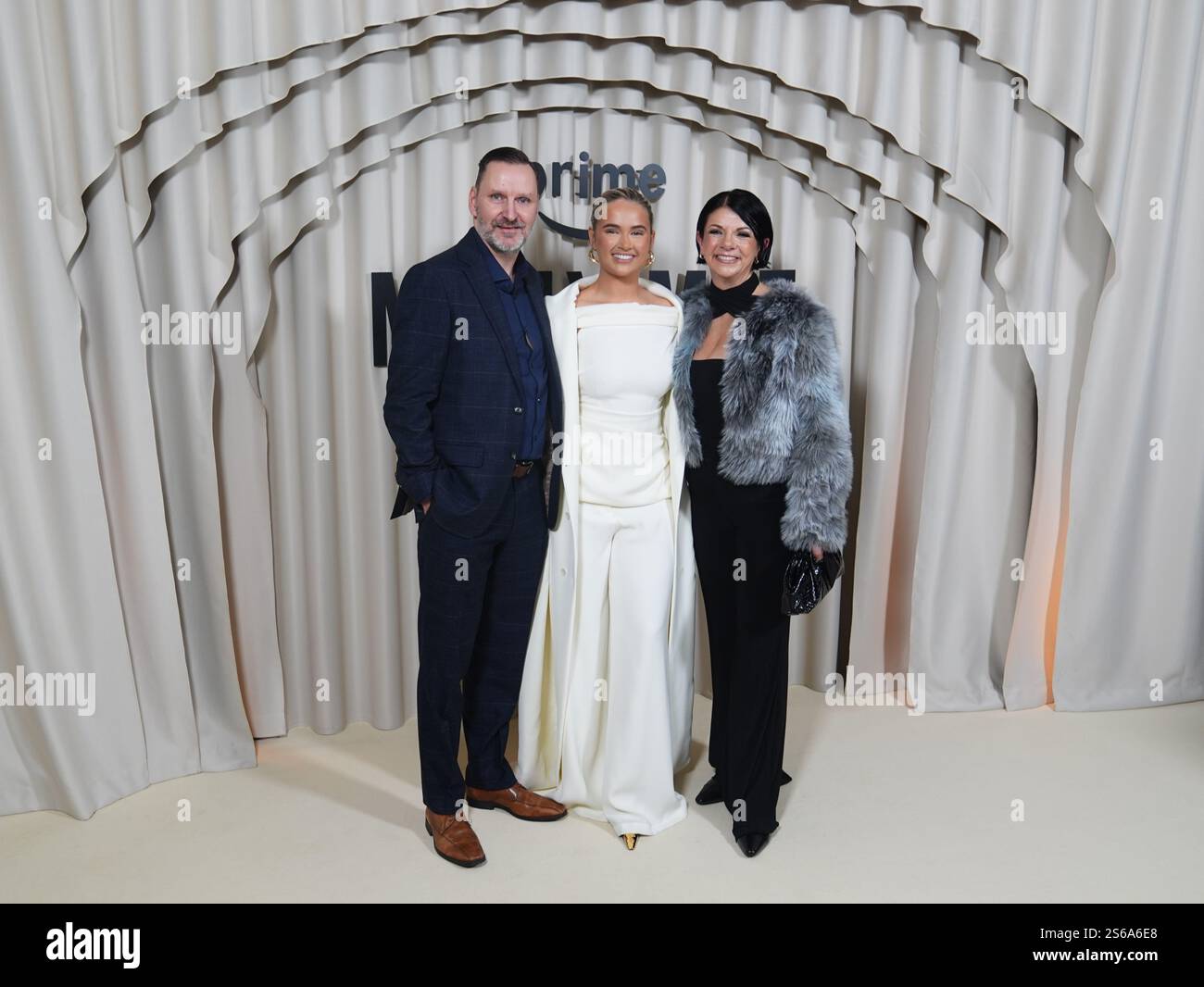 (left to right) Jon Rayner, Molly-Mae Hague and her mother Debbie ...