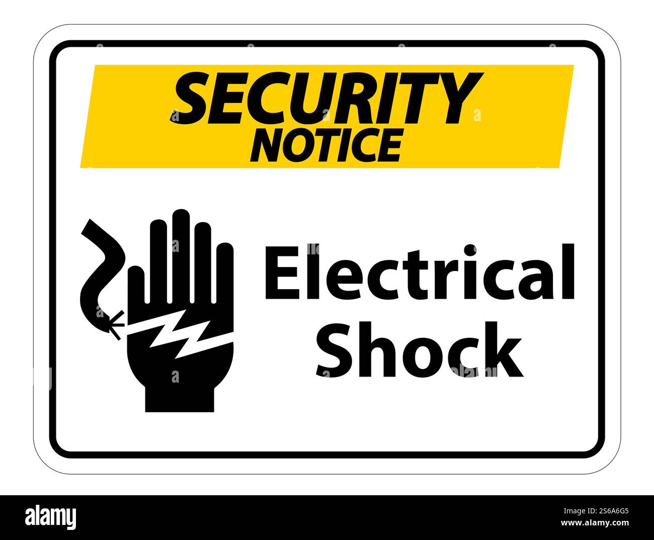 Electrical Shock Electrocution Symbol Sign, Vector Illustration ...