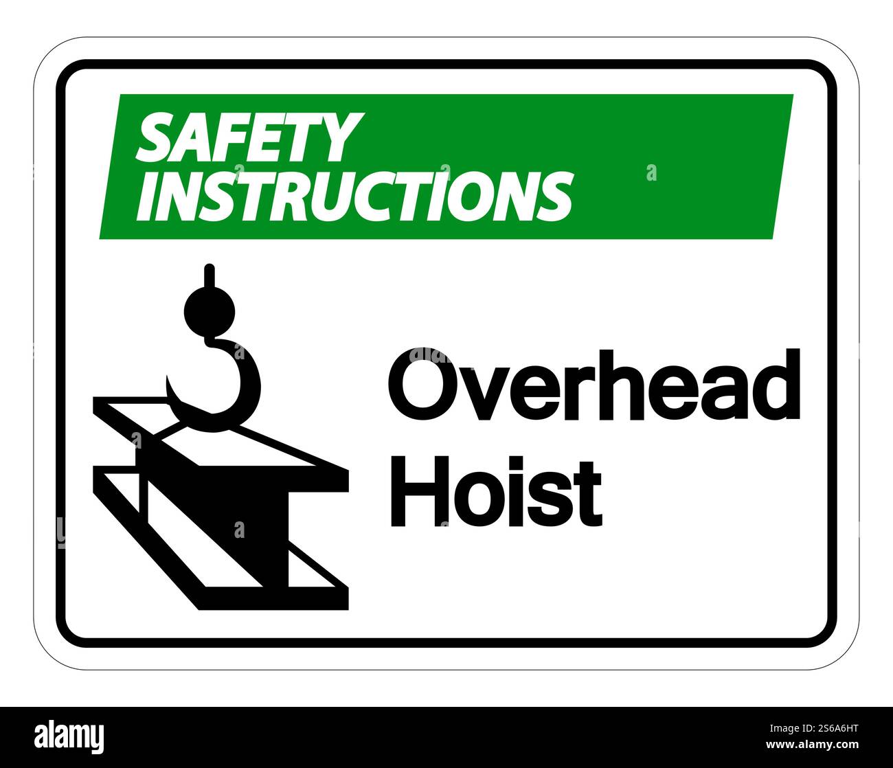 Safety instructions Overhead Hoist Symbol Sign Isolate On White ...