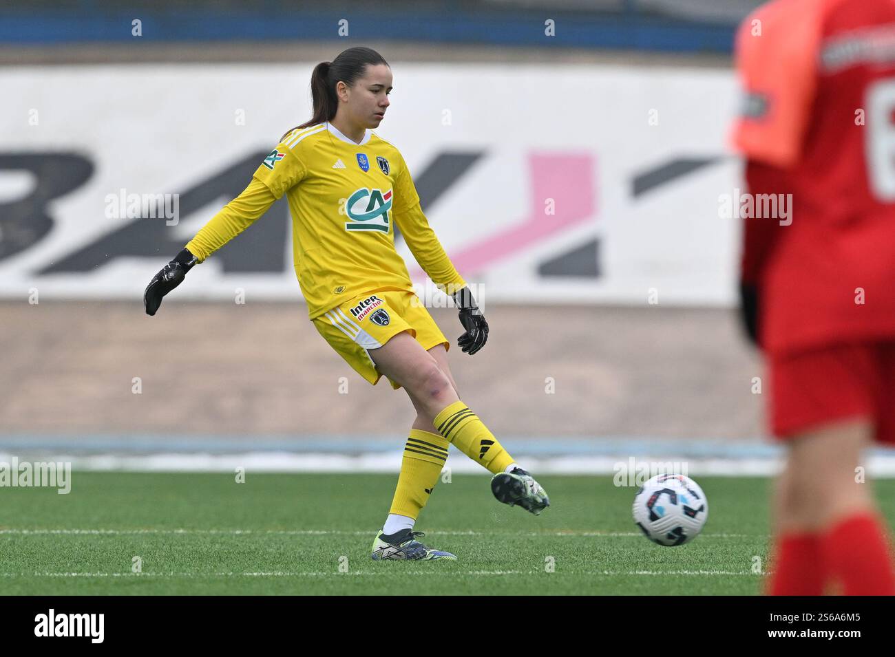Roubaix, France. 15th Jan, 2025. goalkeeper Ines Marques (1) of Paris ...