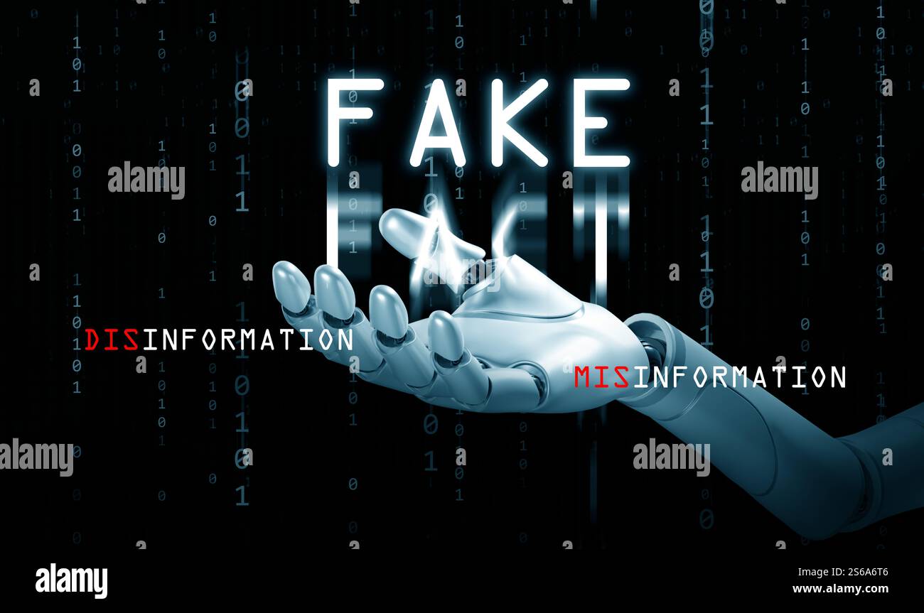 Deepfake ai disinformation fake news hi-res stock photography and ...