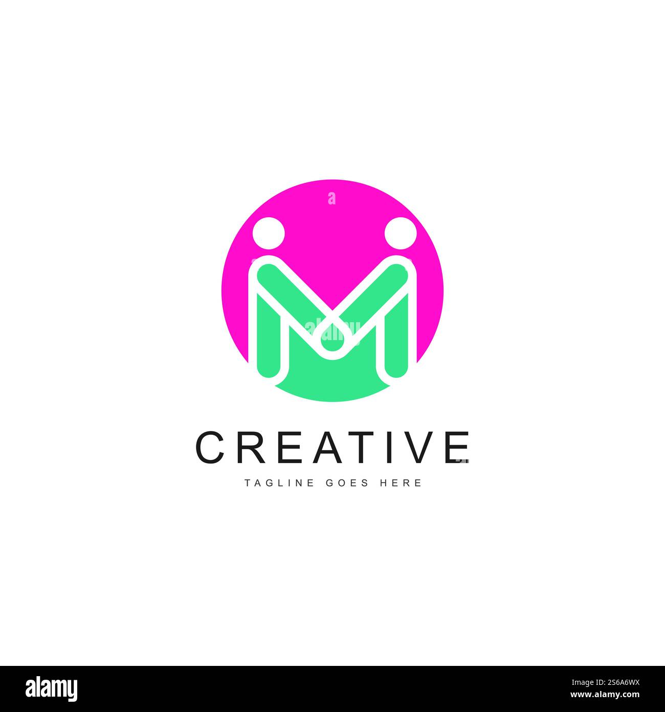 partnership humanity letter m vector logo Stock Vector Image & Art - Alamy