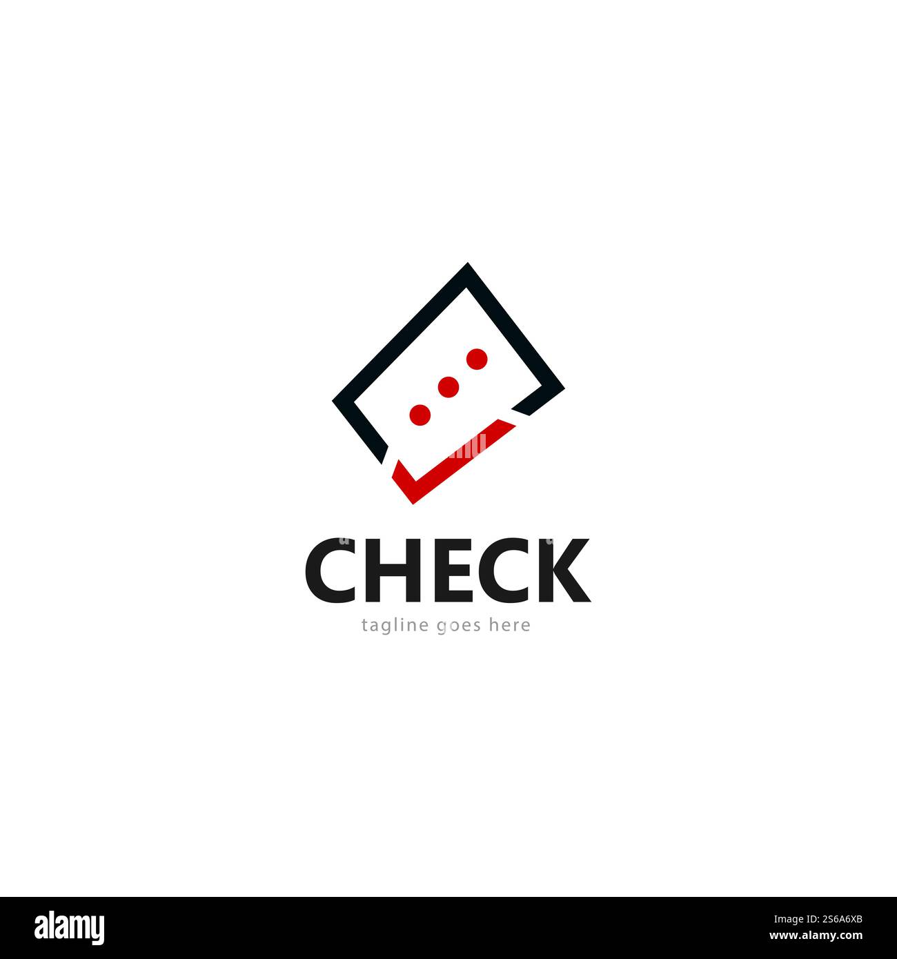 checklist check mark check logo template vector Stock Vector Image ...