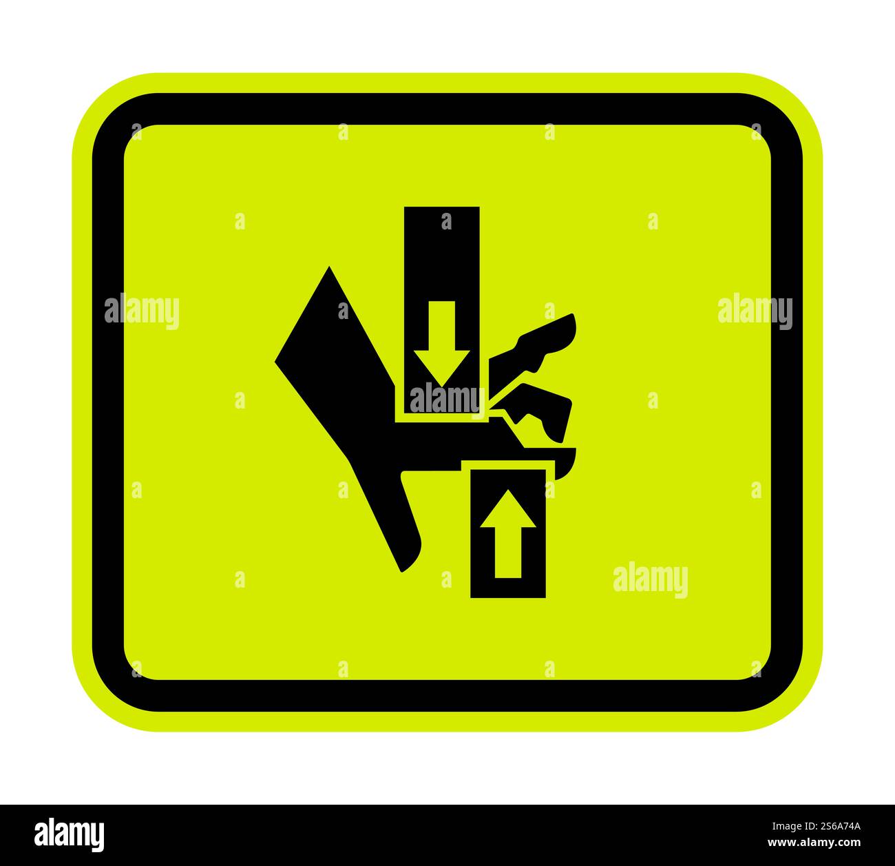 Crush Hand Top Bottom Symbol Sign Isolate on White Background,Vector ...