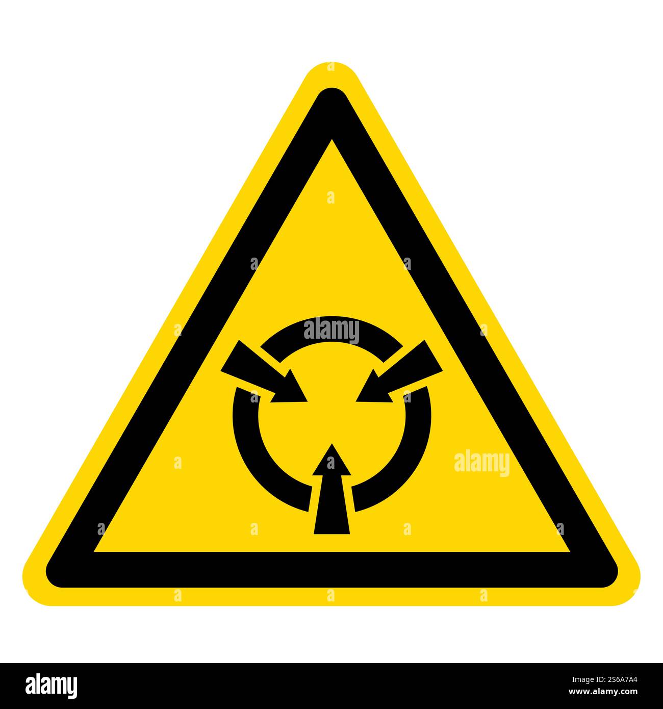 Electrostatic Sensitive Device (ESD) Symbol Sign Isolate On White ...