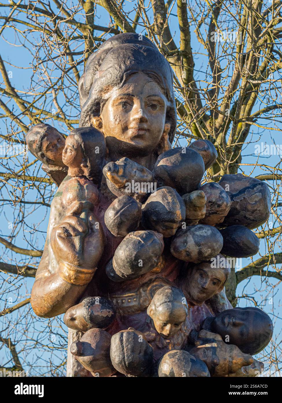 Ancestor part of The Intermediary Family. A large Bronze female figure ...