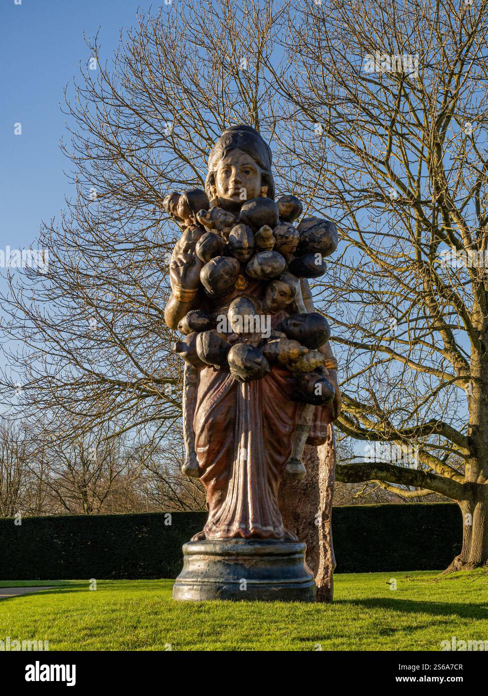 Ancestor part of The Intermediary Family. A large Bronze female figure ...