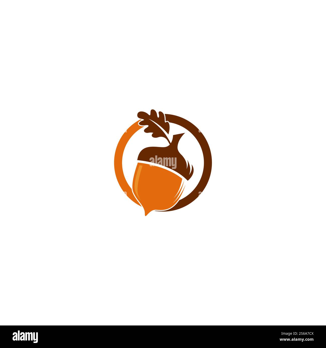 oak acorn vector illustration design template Stock Vector Image & Art ...