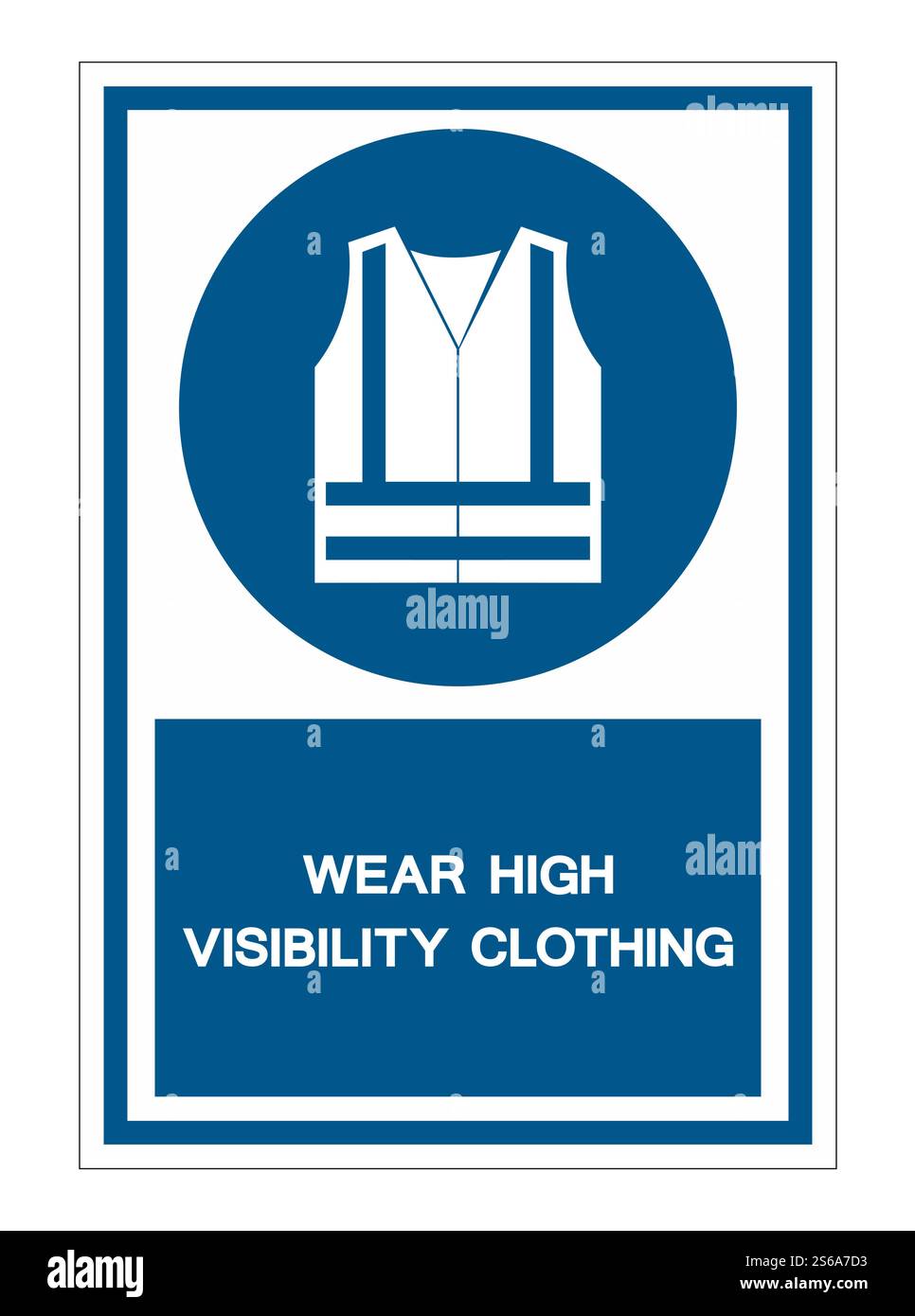 Wear High Visibility Clothing Symbol Sign Isolate On White Background ...