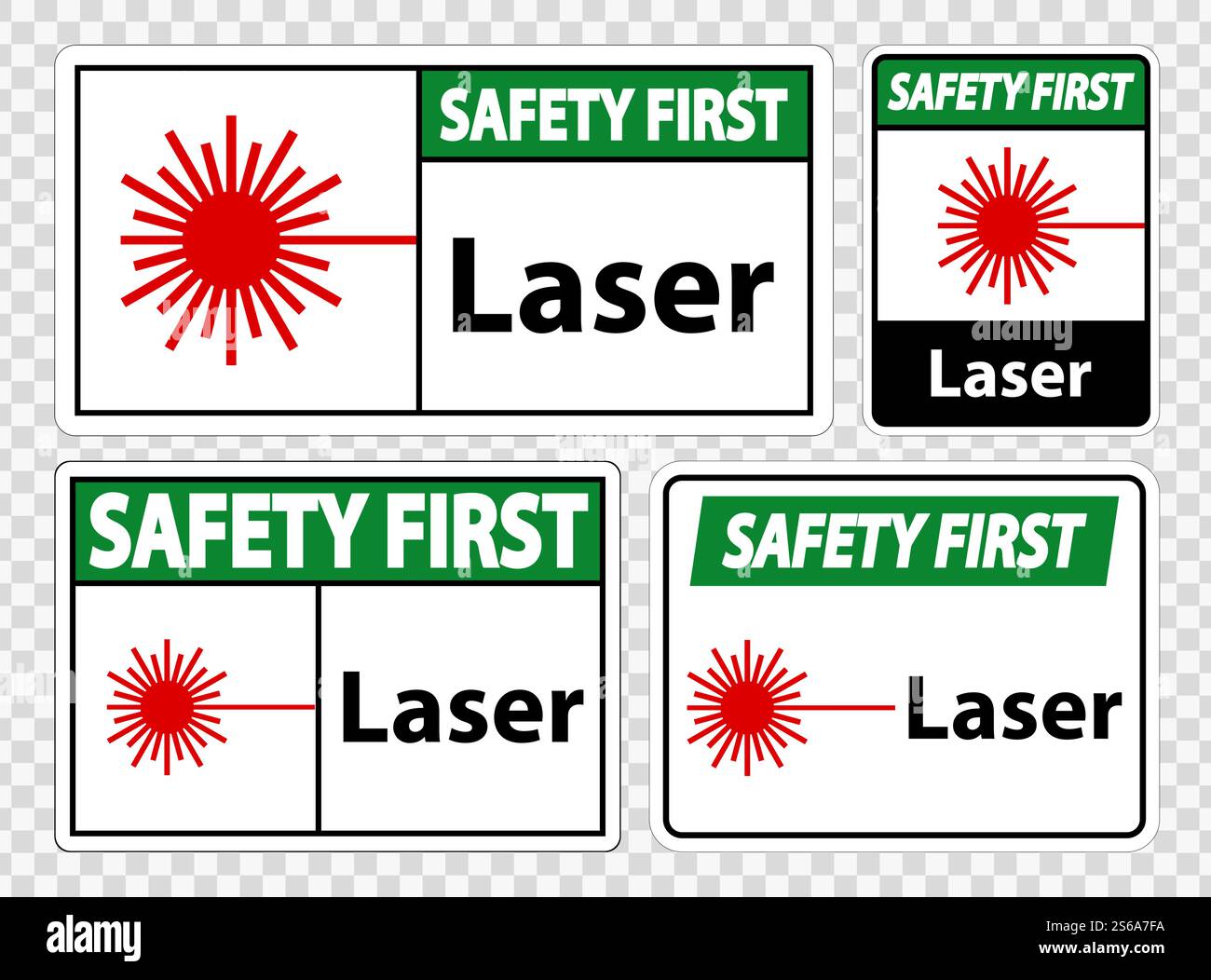 Safety First Laser Symbol Sign Symbol Sign Isolate on transparent ...
