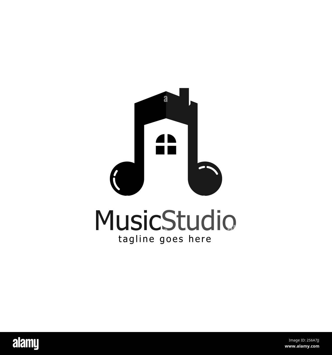 music studio logo template design vector Stock Vector Image & Art - Alamy