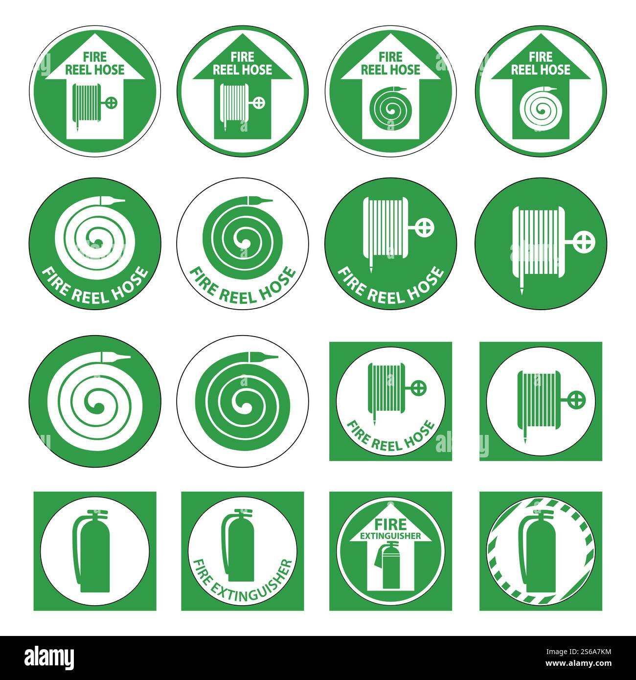 Fire extinguisher on floor Stock Vector Images - Alamy