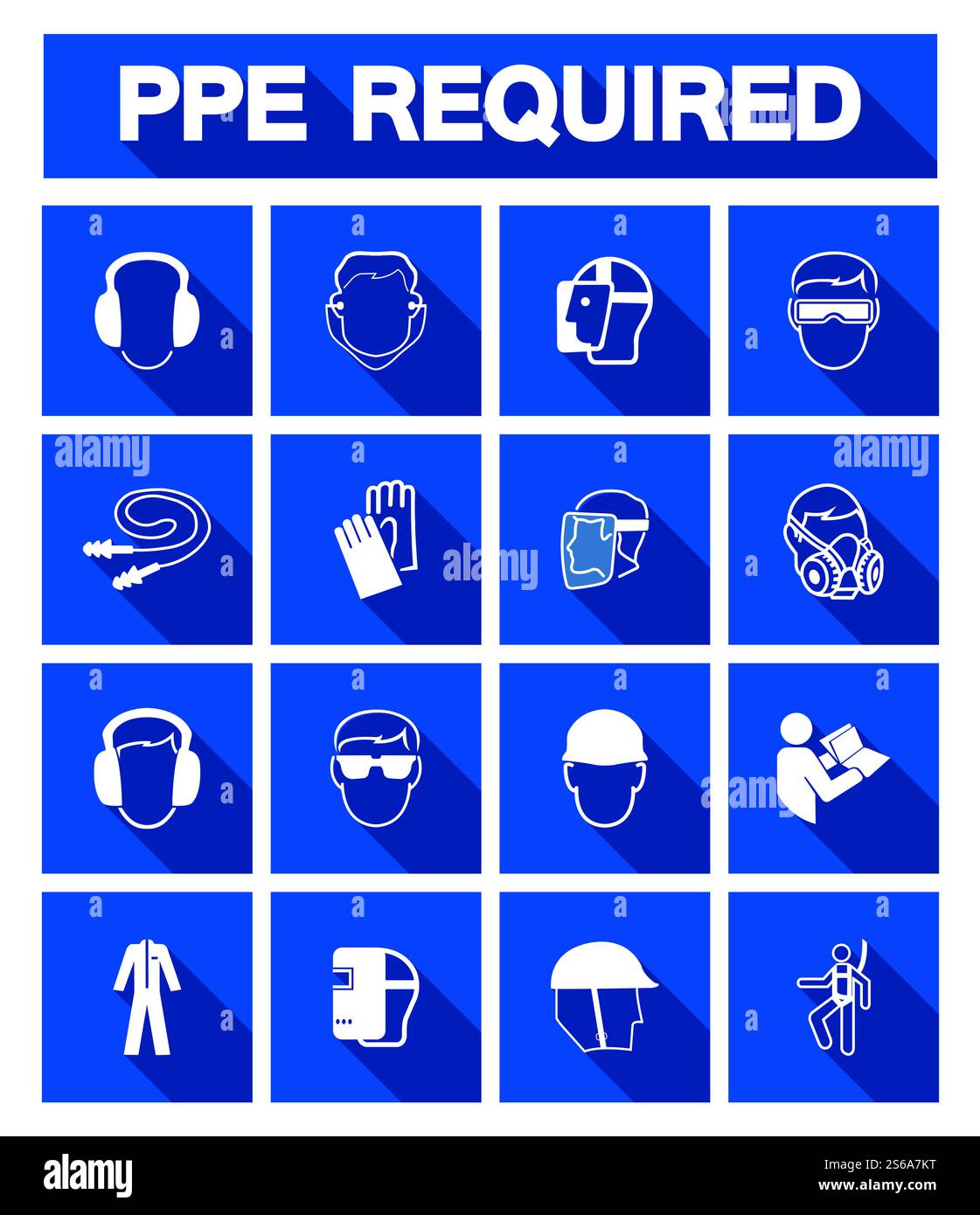 Required Personal Protective Equipment (PPE) Symbol,Safety Icon,Vector ...