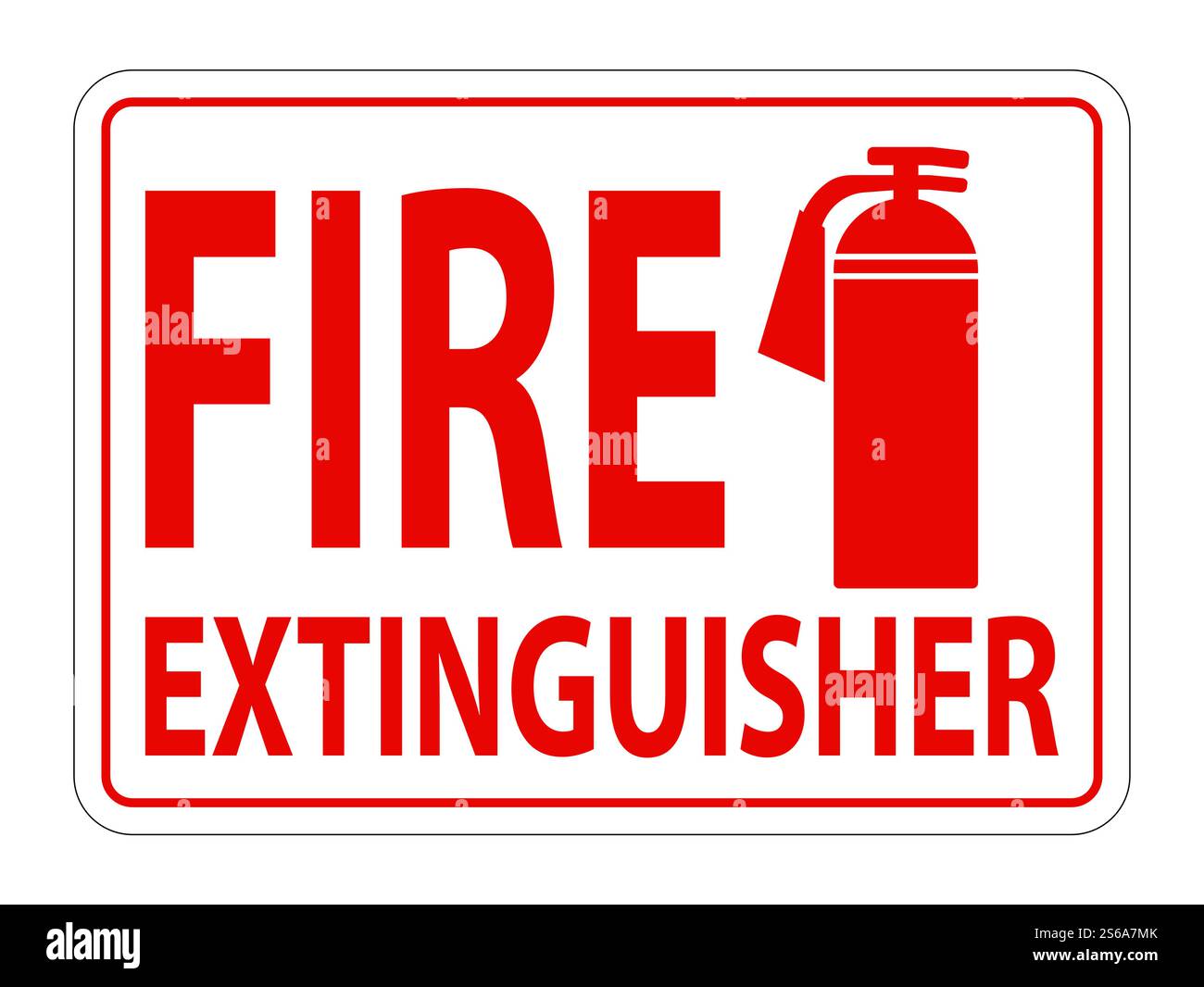 Fire Extinguisher Sign on white background,Vector Illustration Stock ...