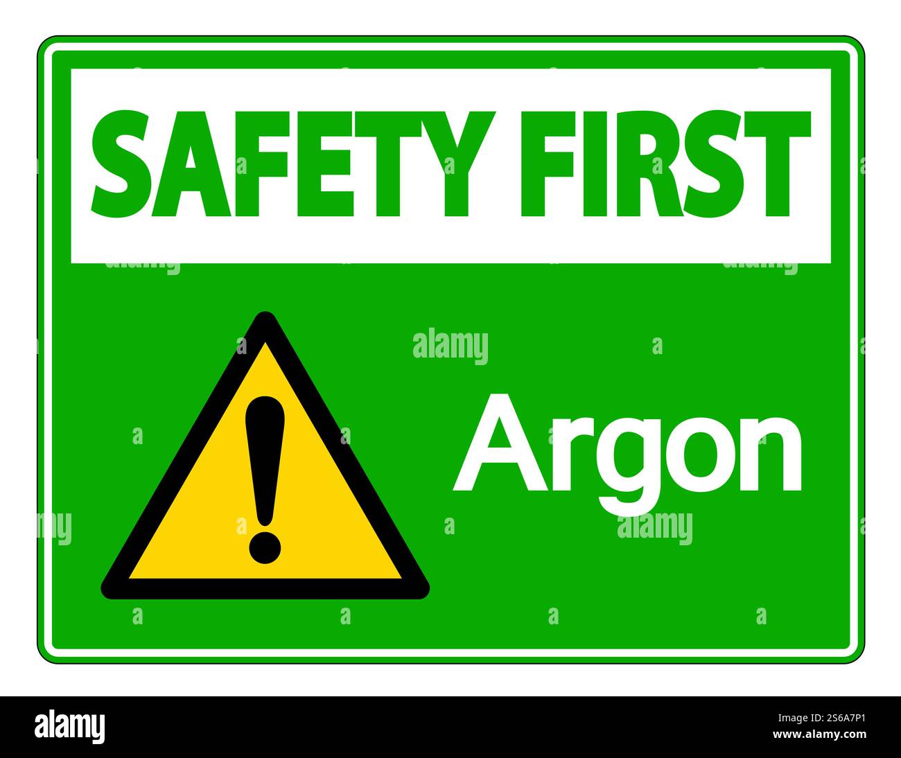 Safety first Argon Symbol Sign Isolate On White Background,Vector ...