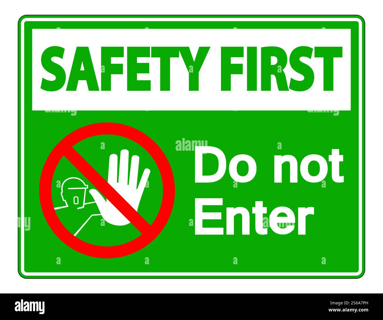 Safety First Do Not Enter Symbol Sign Isolate On White Background ...