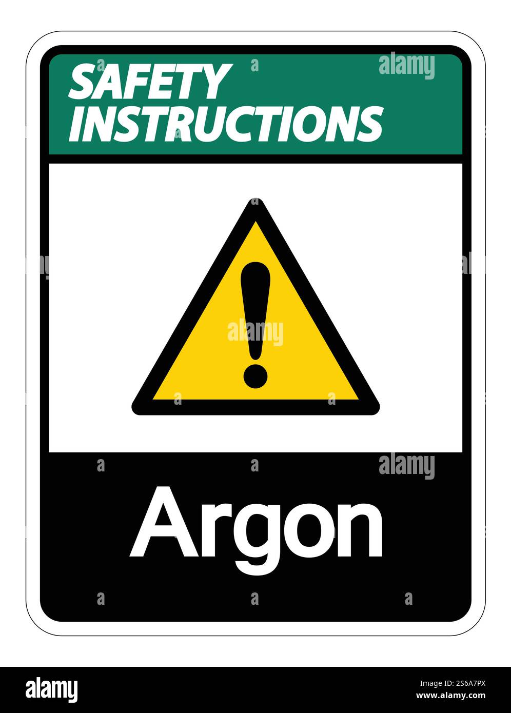 Safety instructions Argon Symbol Sign Isolate On White Background ...