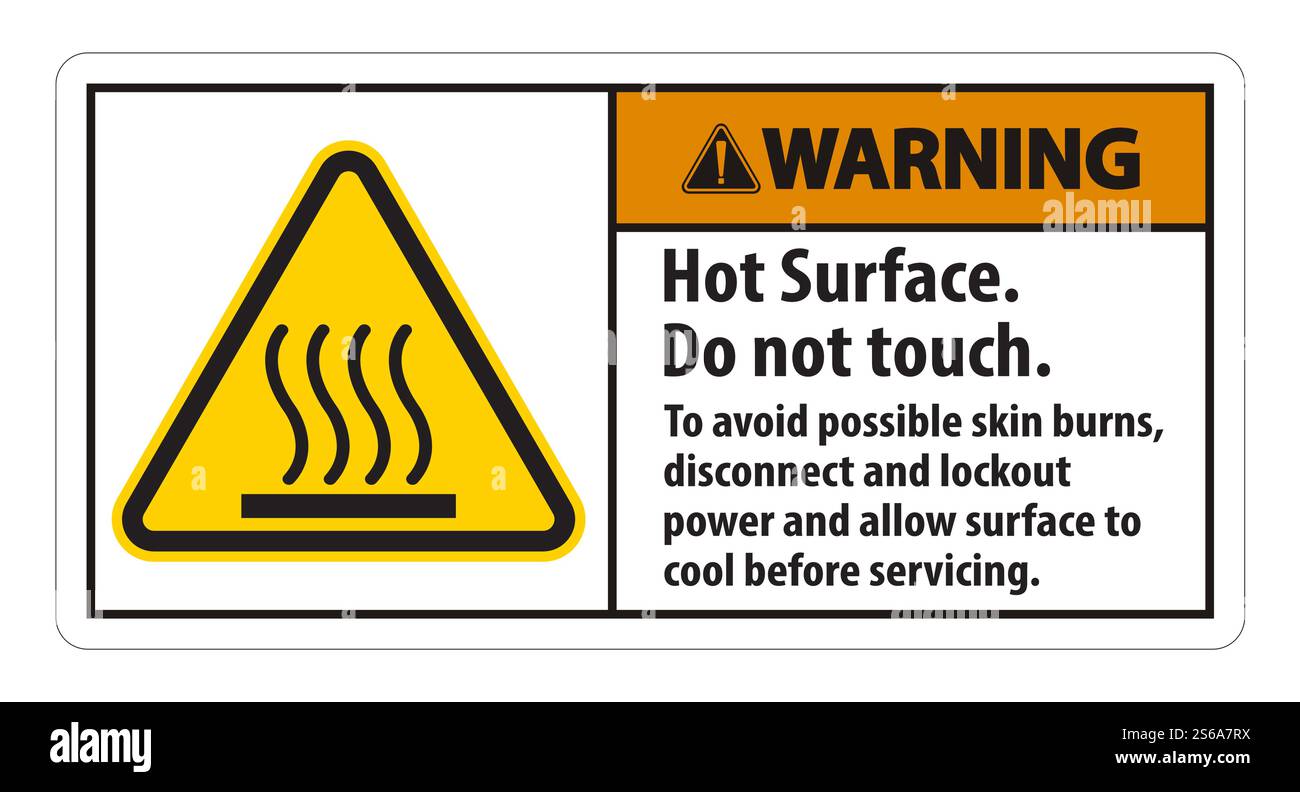 Hot Surface, Do Not Touch, To Avoid Possible Skin Burns, Disconnect And ...