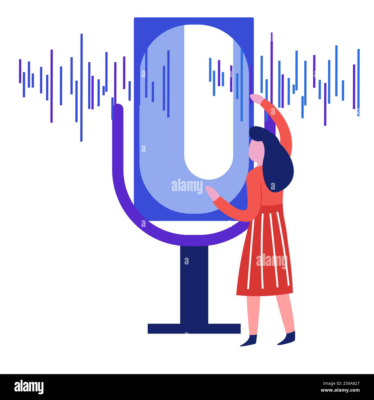 Speech wave graph hi-res stock photography and images - Alamy
