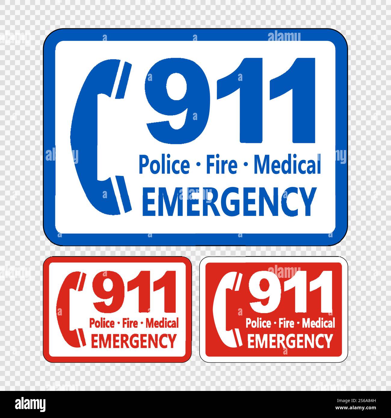 Call 911 Sign on transparent background Stock Vector Image & Art - Alamy