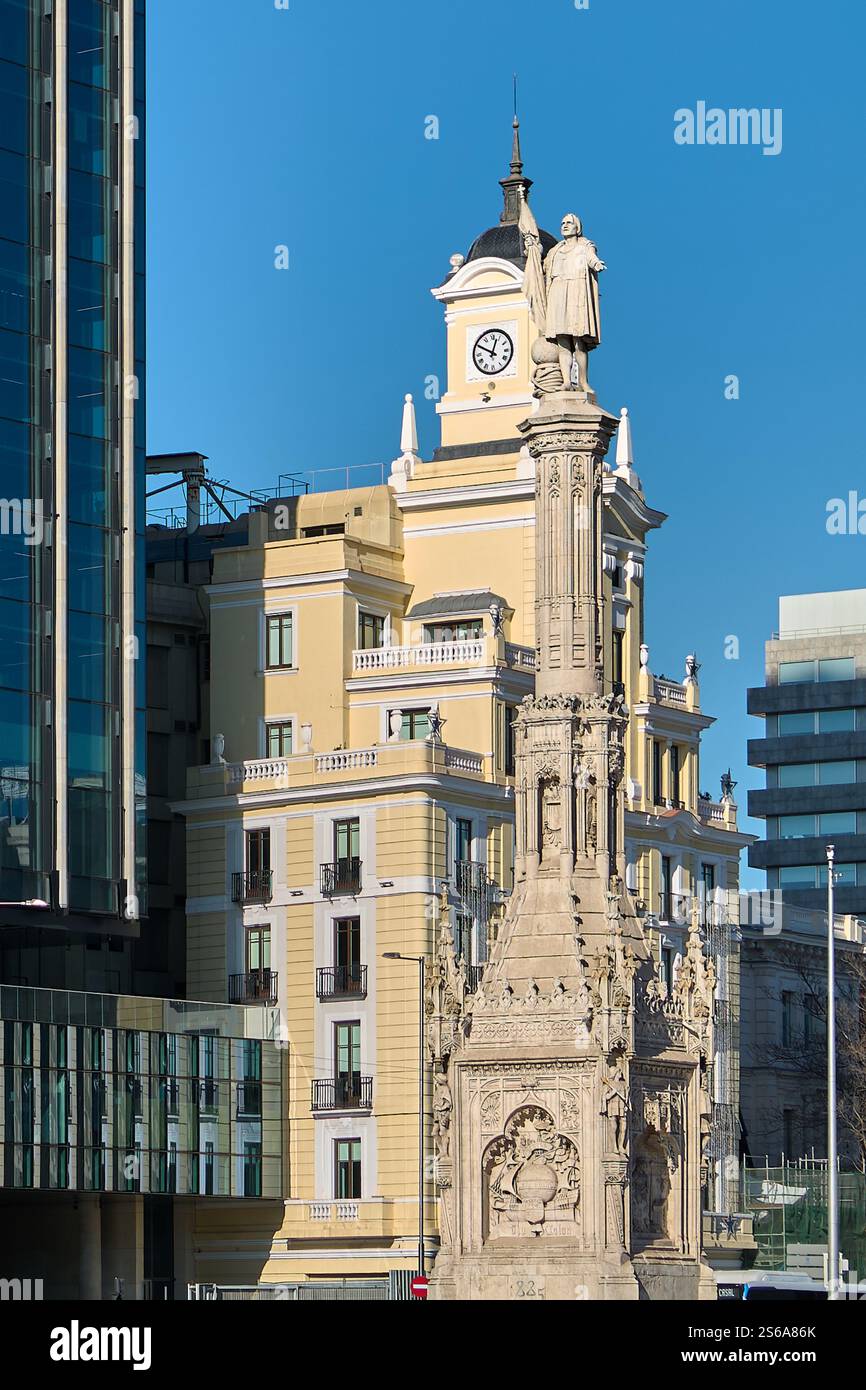 Madrid. Spain - January 16, 2025: Historic monument in Madrid featuring ...