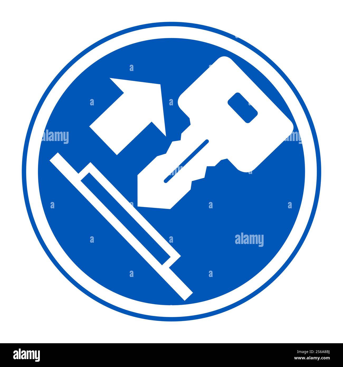 Pull Key Symbol Sign Isolate On White Background,Vector Illustration ...