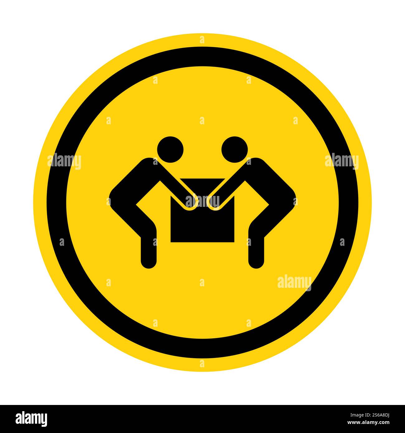 Symbol Two Person Lift Sign Isolate On White Background,Vector ...