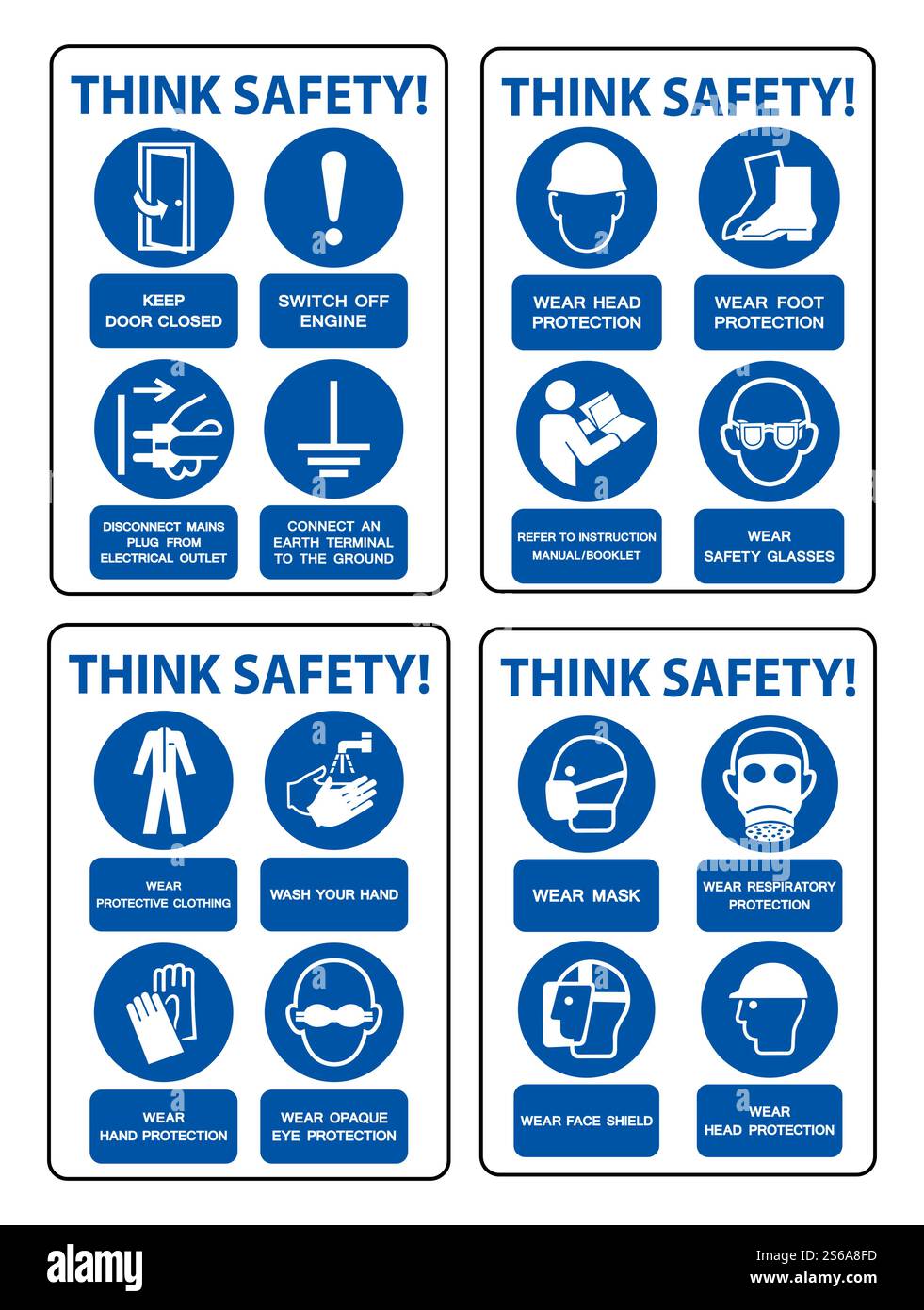 Safety PPE Must Be Worn Sign Isolate On White Background,Vector ...