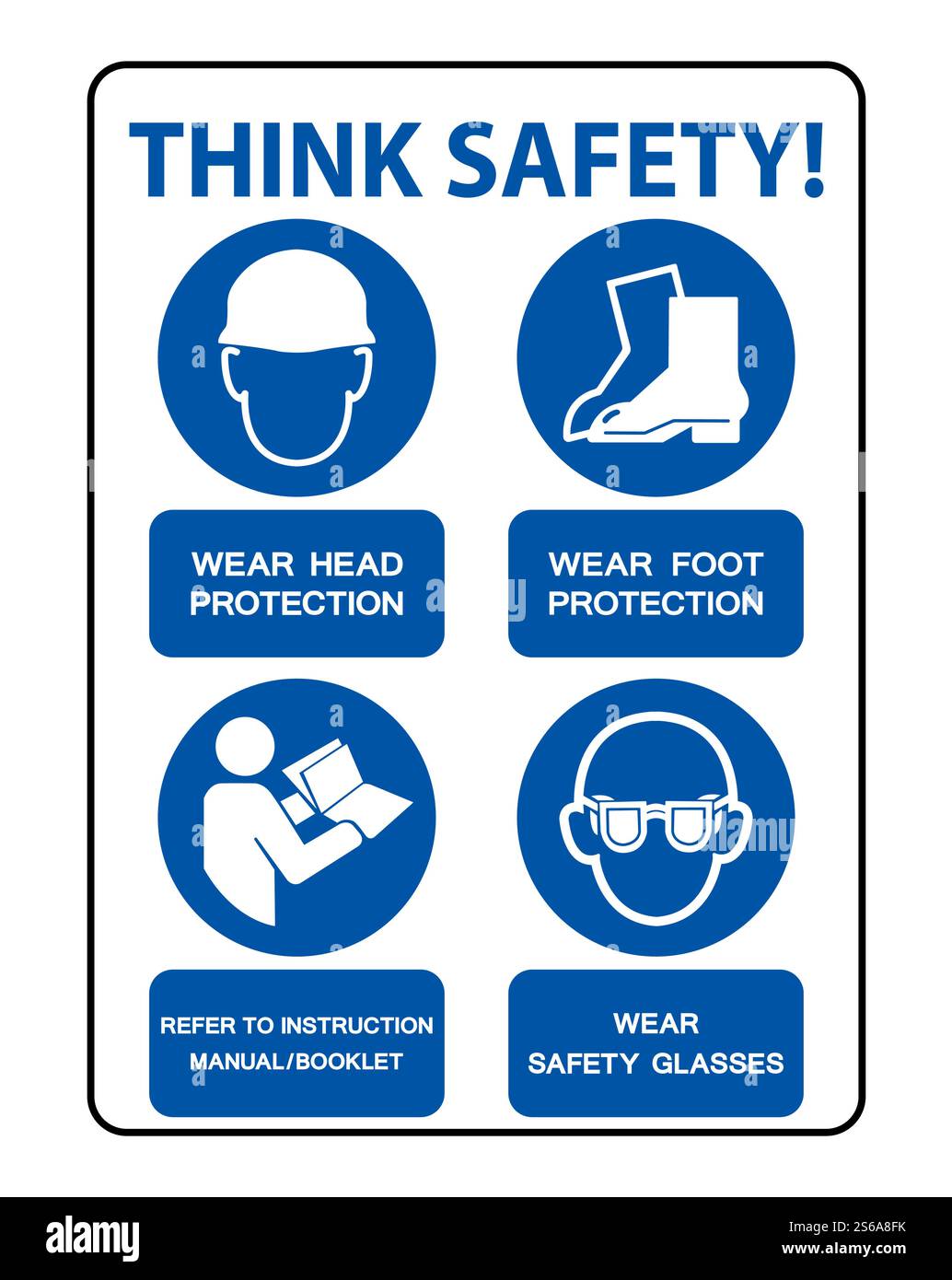 Safety PPE Must Be Worn Sign Isolate On White Background,Vector ...