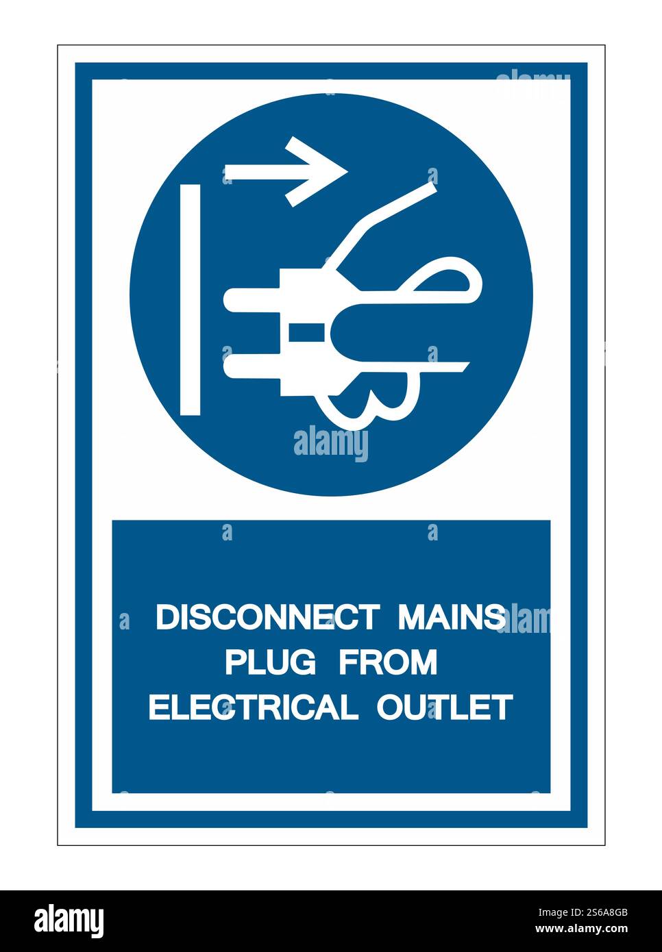 Disconnect Mains Plug From Electrical Outlet Symbol Sign Isolate On ...