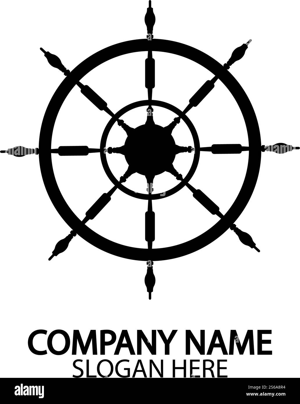 Ship and boat helm steering wheel boat and maritime rudder icon ship ...