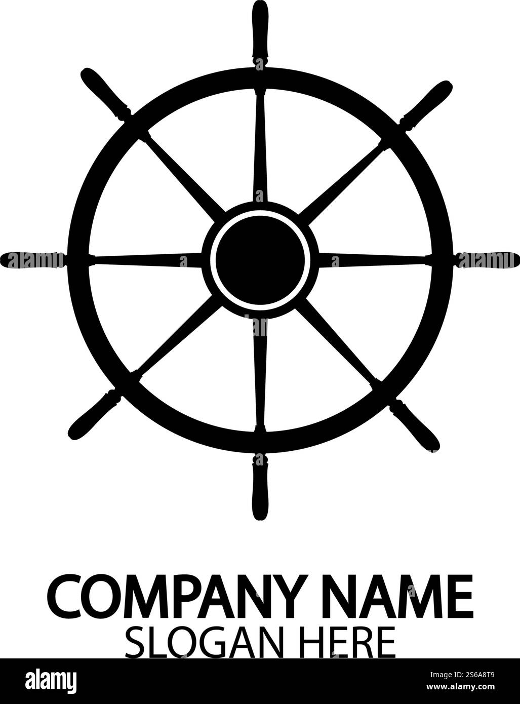 Ship and boat helm steering wheel boat and maritime rudder icon ship ...