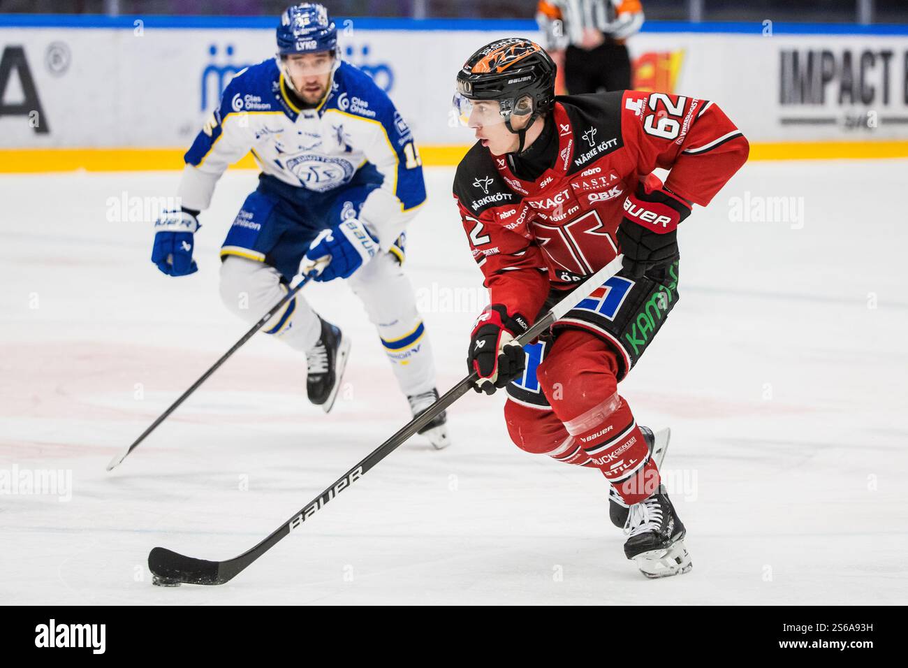 Leksand, Sverige. 16th Jan, 2025. 250116 Örebros Robert Leino under ishockeymatchen i SHL mellan ...