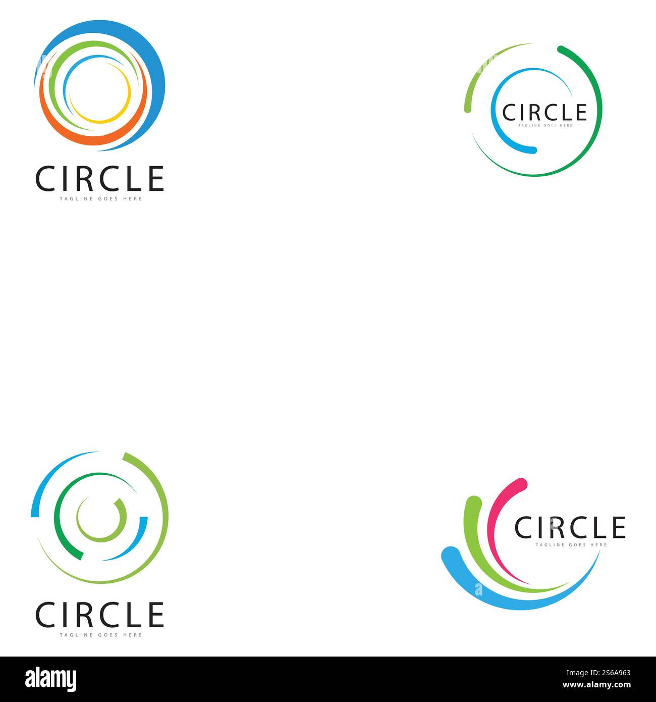 vortex circle logo and symbols template icons Stock Vector Image & Art - Alamy