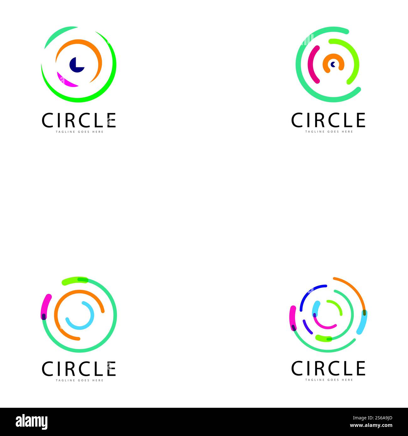 vortex circle logo and symbols template icons Stock Vector Image & Art - Alamy